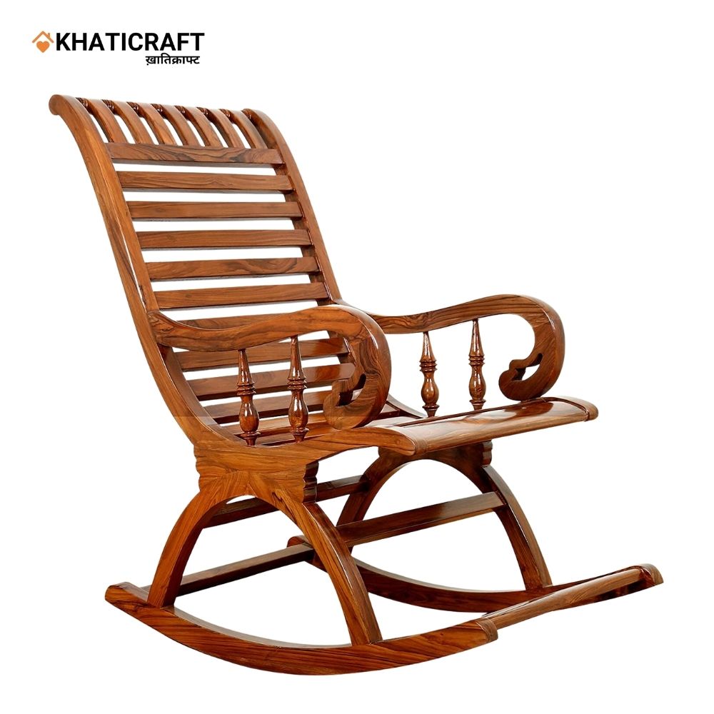 Buy Sheesham Wood Rocking Chair Online In India Khaticraft